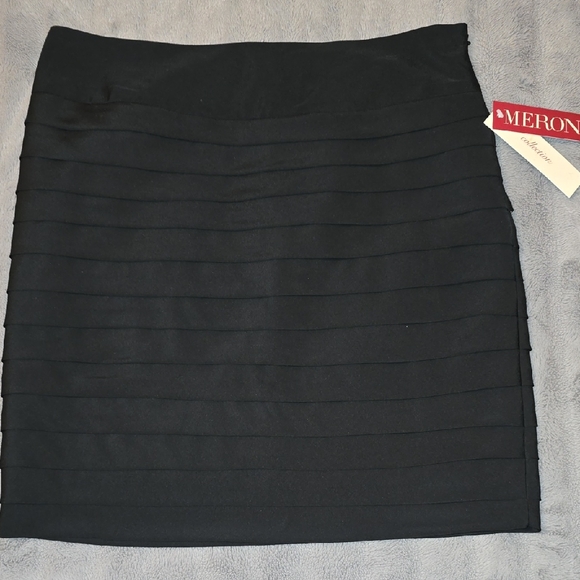Merona | Skirts | New Merona Elegant Black Skirt Size | Poshmark